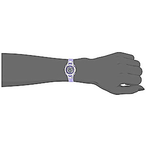 Armitron Sport Women's 45/7012PRSV Purple and Silver-Tone Digital Watch