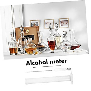 FUNOMOCYA 1 Set Wine Making Kit Beer Hydrometer Professional Graduated Cylinder Wine Sampling Tube Distilling Equipment Measuring Tube Household Hydrometer Alcoholmeter Tester Kit Plastic