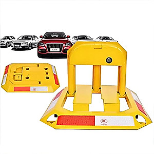 MaSYZBF Folding Parking Barrier Manual Parking Space Lock Manual Parking Blocker, Thicker Car Lock Compression Position Lock, Parking for Residential Areas, Hotels, Airports