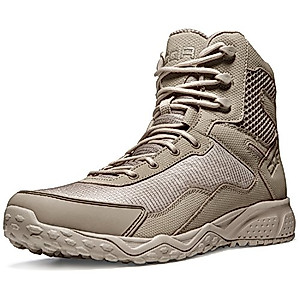 CQR Men's Military Tactical Boots, Lightweight 6 Inches Combat Boots, Durable EDC Outdoor Work Boots, No Zip Desert Sand, 13