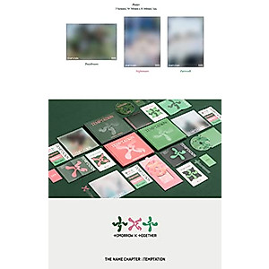 TXT The Name Chapter : TEMPTATION 5th Mini Album CD+Folding poster on pack+Photobook+Lyric book+Sticker pack+Bookmark+Postcard+Photocard+Tracking TOMORROW X TOGETHER (SET(Daydream+Nightmare+Farewell))