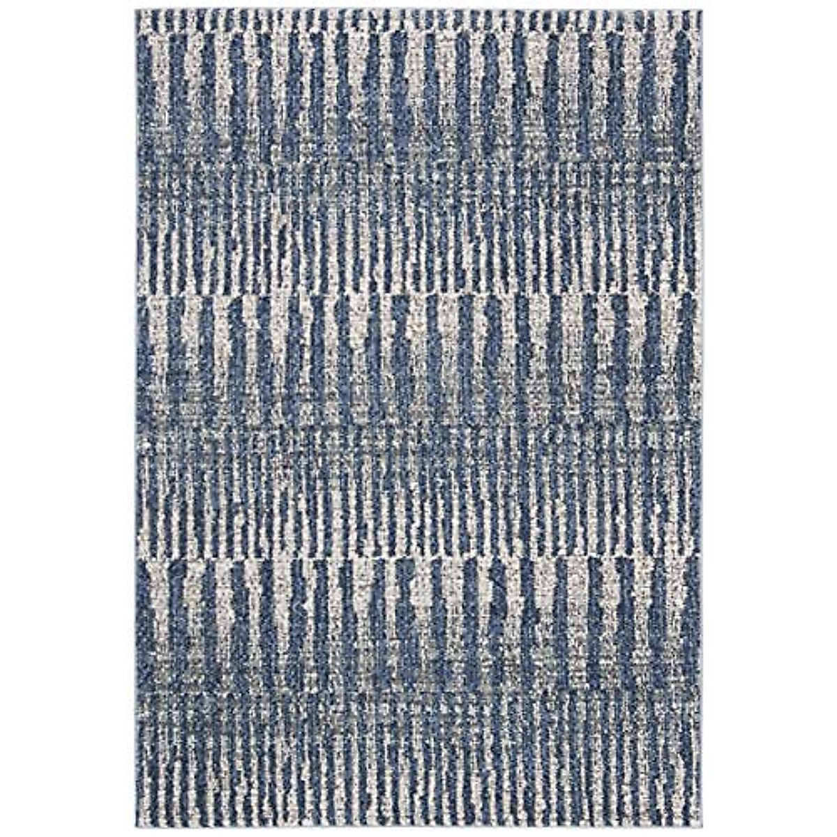 SAFAVIEH Galaxy Collection 5'3" x 7'6" Navy / Light Grey GAL118N Modern Non-Shedding Living Room Bedroom Dining Home Office Area Rug