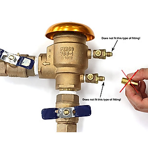 Schrader Valve to Male NPT Fittings | Adapters to Winterize Backflow Preventer and Pressure Vacuum Breaker (PVB) for Sprinkler Systems| Blowout Method Using Air Compressor (Lead-Free Brass)