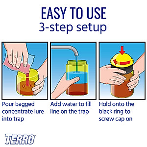 Terro T512 Reusable Wasp & Fly Trap, 1 Pack