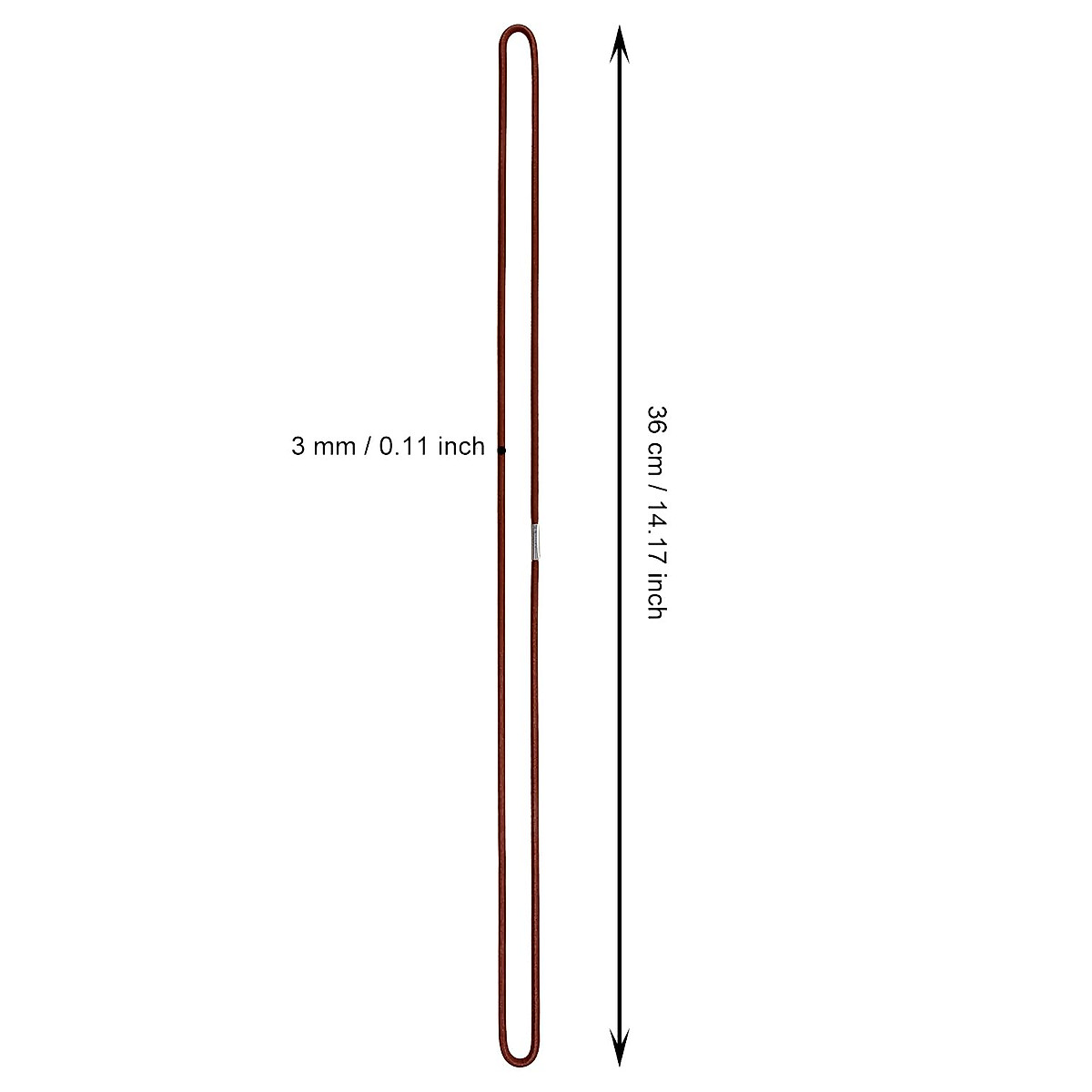 ONLYKXY 5pcs Trash Can Elastic Rope Multifunction Rubber Band to Hold Bag in Place Cabinet Loop Strap Box Holder Homewares for Garbage Liner Home Office Kitchen Indoor Outdoor Picnic Party (Brown)