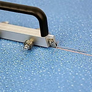 PVC Plastic Roll Sports Floor Groove Cutter Wheel Slotted Manual Slotting Knife Vinyl Floor Groover Construction Tools