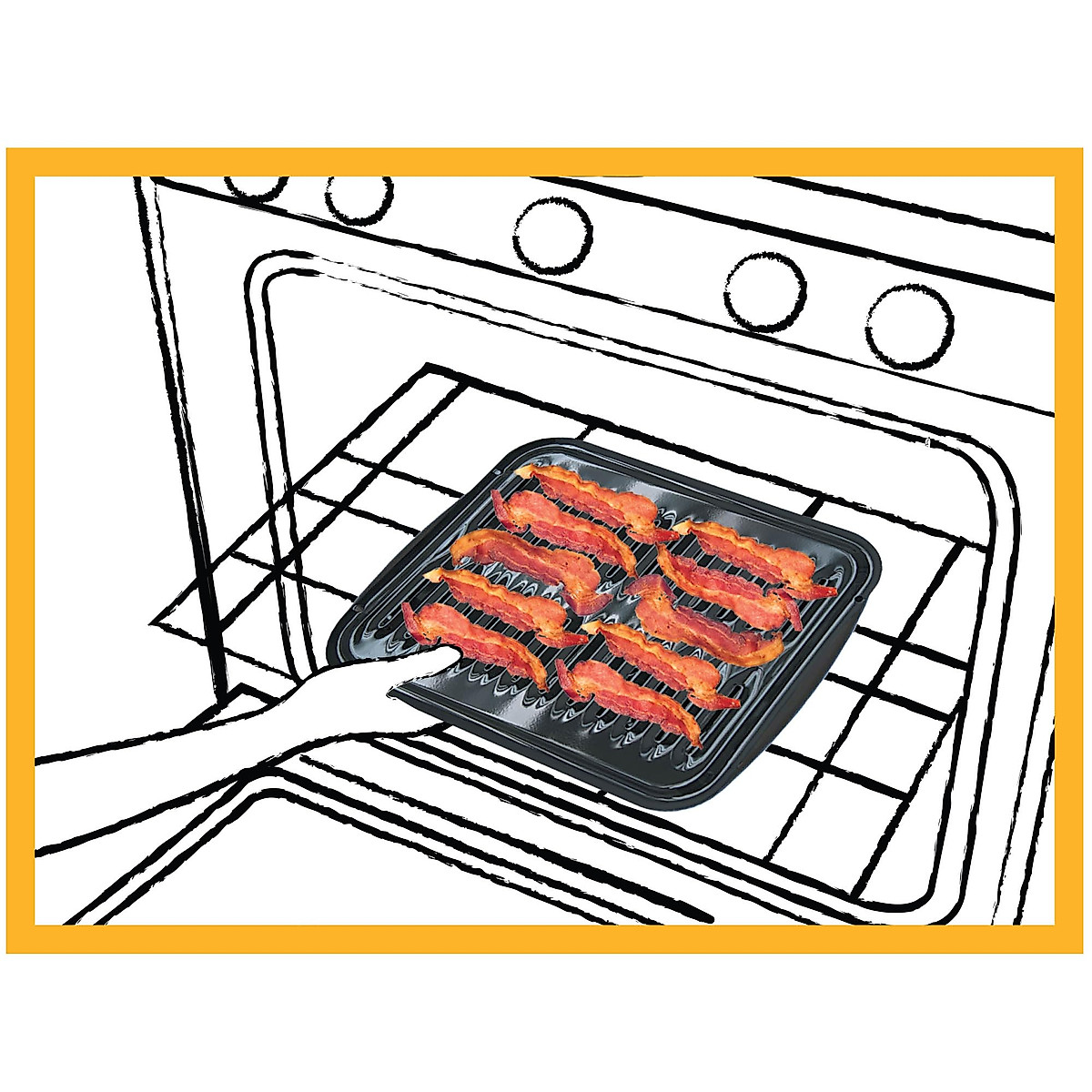 Range Kleen Broiler Pans for Ovens - BP102X 2 Pc Black Porcelain Coated Steel Oven Broiler Pan with Rack 16 x 12.75 x 1.75 Inches (Black)