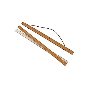 2 Pack Magnetic Poster Hanger Frame, 20x28 20x30 20x26 Light Wood Wooden Magnet Canvas Artwork Print Dowel Poster Hangers Frames Hanging Kit (Teak Wood, 20", 2 Packs)