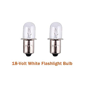 Podoy 780287001 Flashlight Bulbs for Compatible with Ryobi Ridgid 18V Flashlight P704 P703 P700 (2 Pack,white)