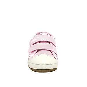 Robeez First Kicks Baby Girl and Unisex Shoes and Sneakers for Infant/Toddlers, Joleen Pink, 18-24
