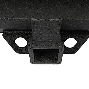 Front Bumper and Rear Bumper w/Tire Carrier Fit 2007-2018 for Jeep Wrangler JK with Winch Plate with D-ring LED Strip Light and 4XLED Lights w/Tire Carrier