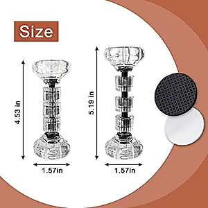 Neatbuddy Headboard Stoppers for Wall, 2023 Newest Transparent Bed Stoppers, Adjustable Threaded Bed Frame Anti-Shake Tool for Bed, 2PCS Headboard Stabilizer, 2.16"-4.92"