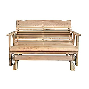 Kilmer Creek 4' Natural Cedar Porch Glider, Amish Crafted