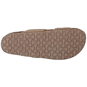 Madden Girl Women's Brando Slide Sandal, Taupe Fabric, 7.5