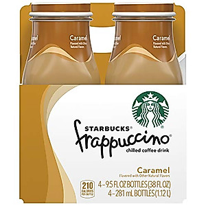 Starbucks Frappuccino Coffee Drink, Caramel, 9.5 oz (4 Pack)