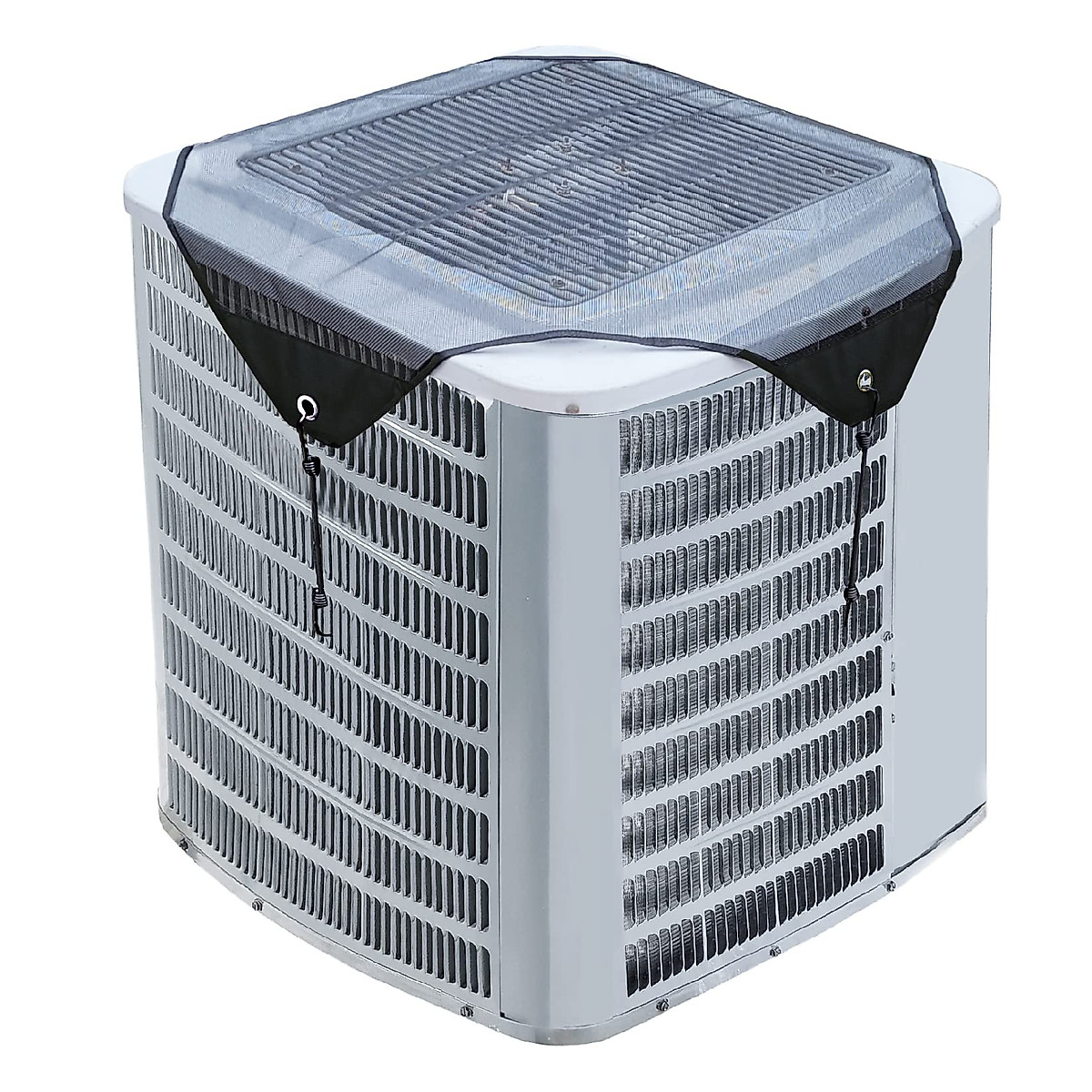 Air Conditioner Covers for Outside Units, Durable Leaf Guard Mesh Ac Cover for Outside Unit All Season Universal Condenser Heat Pump Cover for Outdoor Central AC Defender Set (28" x 28")