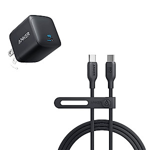 Anker 543 USB C to USB C Cable (140W 6ft) & 45W USB C Super Fast Charger, 313 Charger