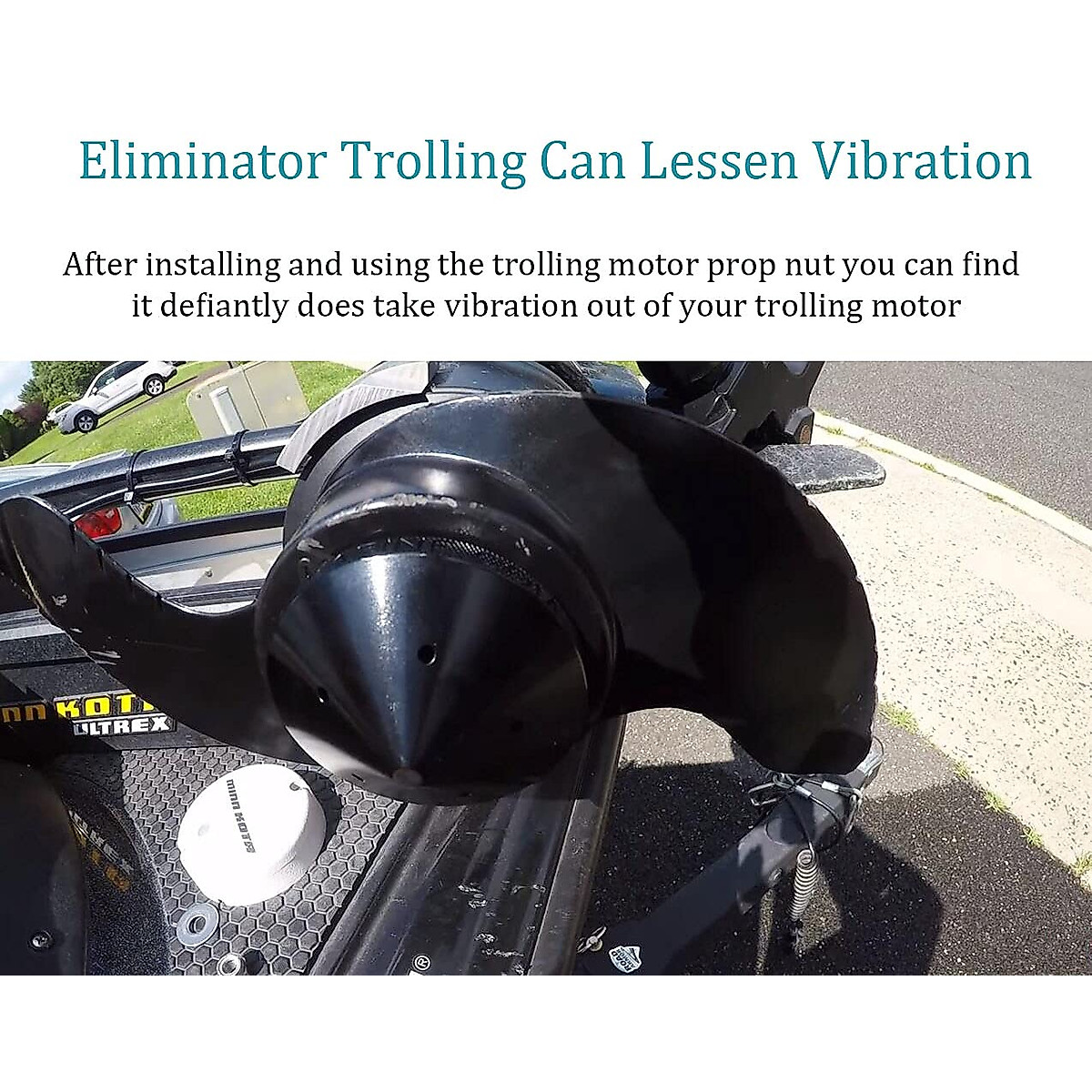 CASTNOO Eliminator Trolling Motor Prop Nut Compatible for MotorGuide GFEL-MG-R-DP Boat Motor Gets Rid of Vibration & Fix Prop Nut