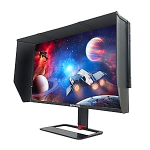 Sceptre IPS 32 inch QHD LED Monitor HDR400 2560x1440 HDMI DisplayPort up to 144Hz 1ms Height Adjustable Gaming Blinders included, Build-in Speakers Gunmetal Black 2021 (E325B-QPN168+)