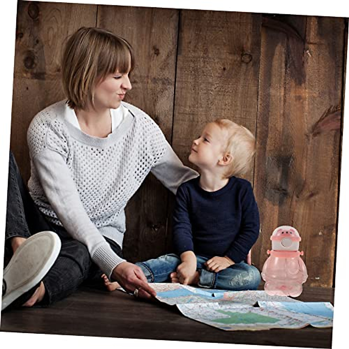 GAFOKI Space Bear Cup Sports Water Jug Water Cup Sports Water Bottle for Water Bottle with Straw Workout Water Bottle Large Water Bottle Fitness PC Diagonal Span Drinking Bottle