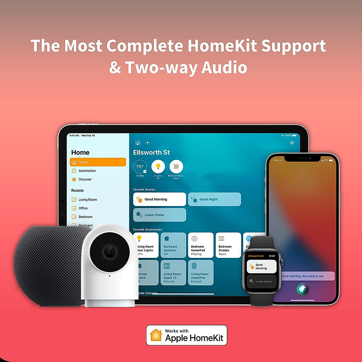 Aqara Security Camera Hub Indoor G2H Pro Plus Water Leak Sensor, 1080p HD HomeKit Secure Video Indoor Camera, Night Vision, Two-Way Audio, Zigbee Hub