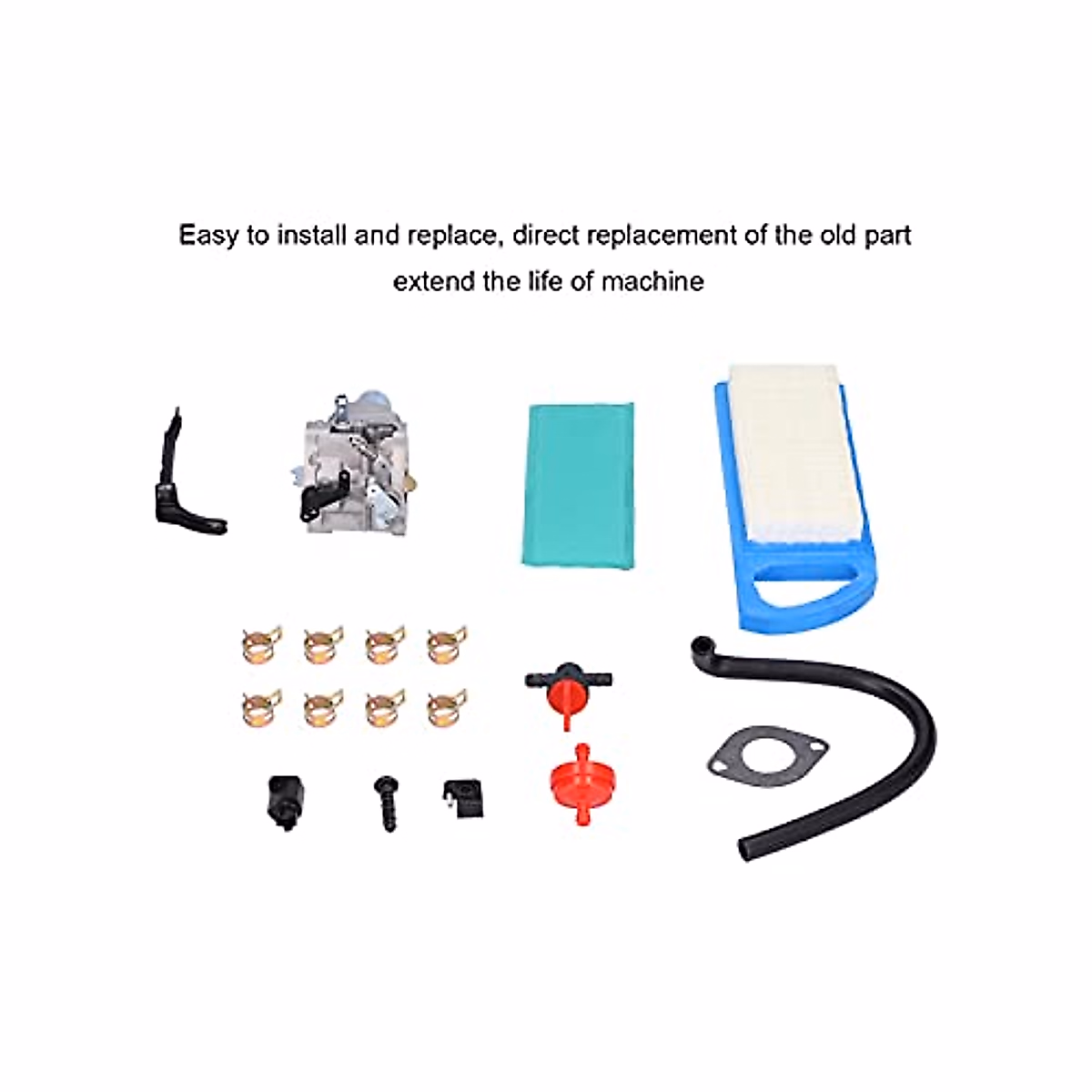 ENZZ Carburetor, Carburetor Kit High Efficiency Stable Reliable for Lawn Mower Replacement Accessories for Garden Tool