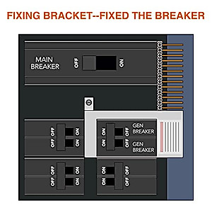 FDSNH Generator Interlock kit, HOMRBGK2C Outdoor Cover Generator and QOM2 Frame Size Main Breaker Interlock Kit, Compatible with Outdoor Homeline 150A-225A Main Breaker Load Centers Aftermarket Part