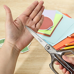 LIVINGO Scissors All Purpose for Office - 3 Pack 8 Inch Sharp Stainless Steel Heavy Duty Fabric Paper Cutting Shears for Crafts, Sewing School Home Use