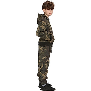 A2Z Kids Tracksuit Boys Girls Designer's Camouflage Jogging Suit Top Bottom 5-13 Yr