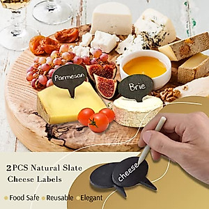 18 PCs Charcuterie Board Accessories Utensils, Cheese Knife Set, Charcuterie Bowls, Cheese Markers for Charcuterie Board, Mini Serving Tongs Spoons and Forks Honey Dipper for Pastry Christmas Wedding