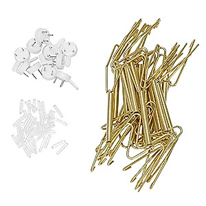 Minmino 10 Pack Plate Hangers, 6 Inch Wall Plate Hangers and 10 Pack Wall Hooks, Compatible 5 to 7 Inch Decorative Plates, Antique China, Antique Plates and Art