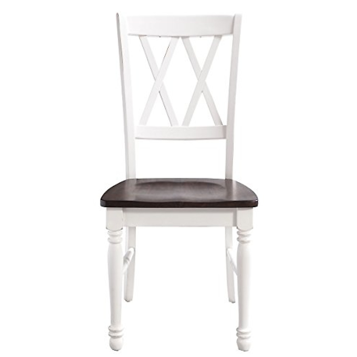 Crosley Furniture Shelby Dining Chairs (Set of 2), Distressed White