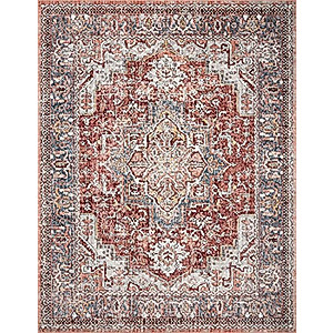 Loloi II Cassandra Collection CSN-01 Rust/Multi, Traditional 5'-3" x 7'-9" Area Rug