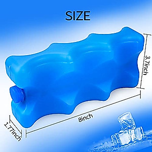ISUSSER Pack of 3 Reusable Ice Packs for Breastmilk Storage, Bottle Ice Packs for Breastfeeding Mom, Blue