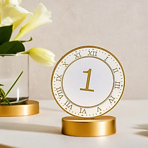 Fun Express Clock FACE CARDSTOCK Table Numbers 1-24 - Party Supplies - 28 Pieces