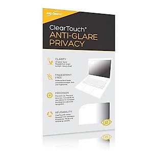 BoxWave Screen Protector Compatible with Ecobee SmartThermostat - ClearTouch Anti-Glare Privacy (2-Pack), Privacy Screen Protector Flexible Film Anti-Glare