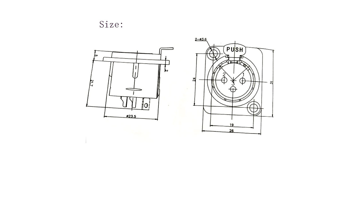 Priaolker XLR Female Socket Connector Adapter - Pack of 5