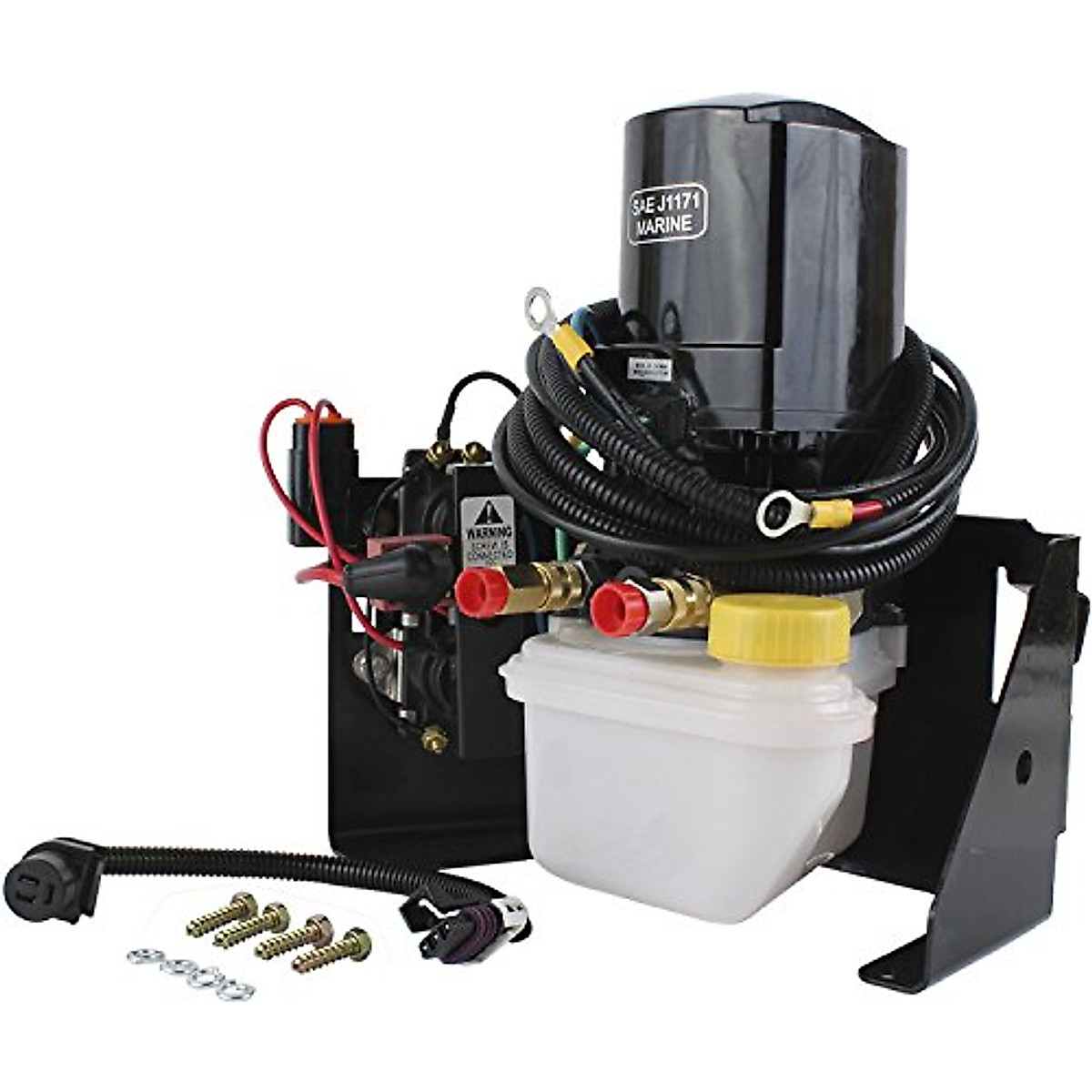 RAREELECTRICAL NEW 12V TILT TRIM MOTOR and RESERVOIR COMPATIBLE with MERCURY MARINE APPLICATIONS 865380A25