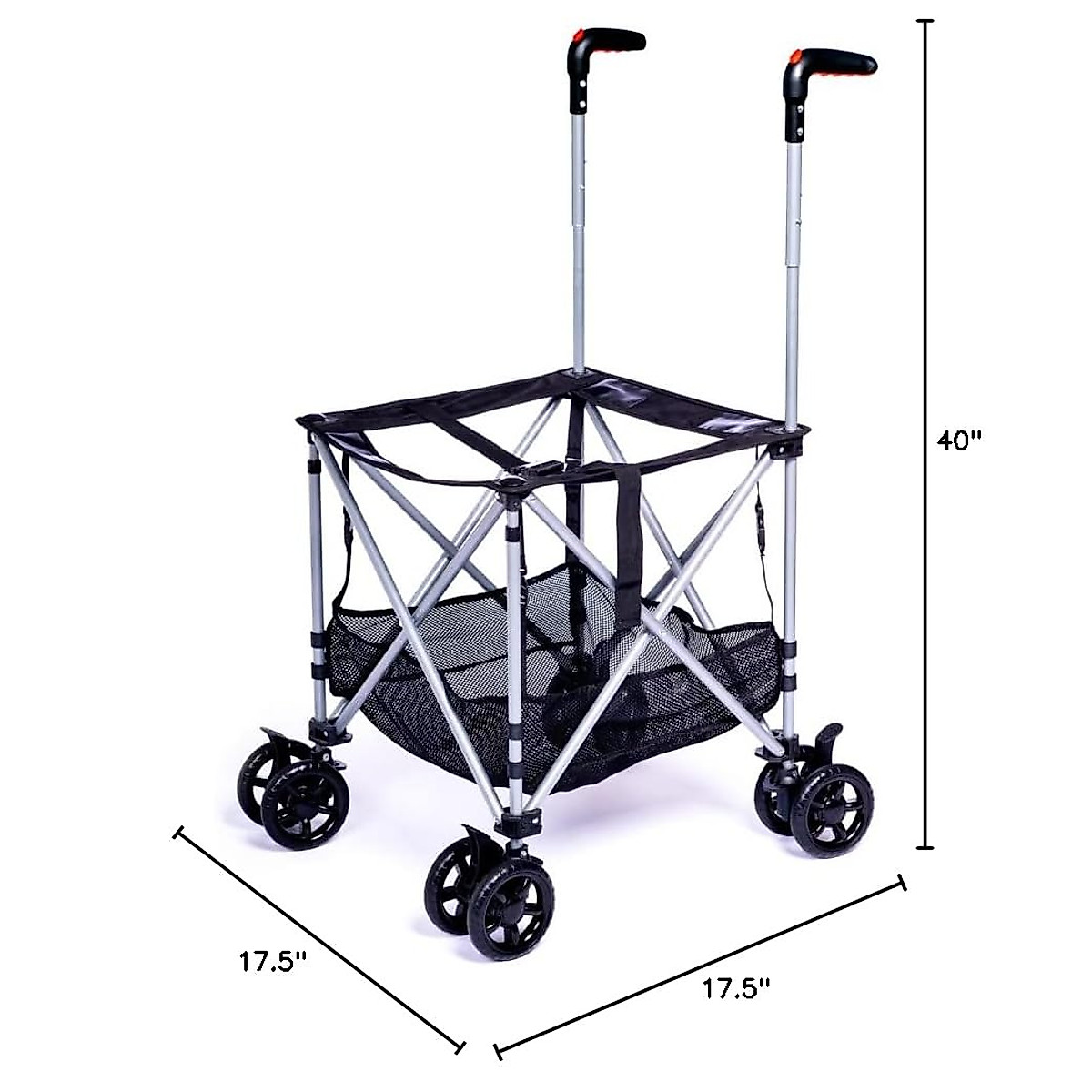 Universal Infant Car Seat Carrier. Adds Wheels to Any car seat. Compact & Lightweight. Fits Everywhere.