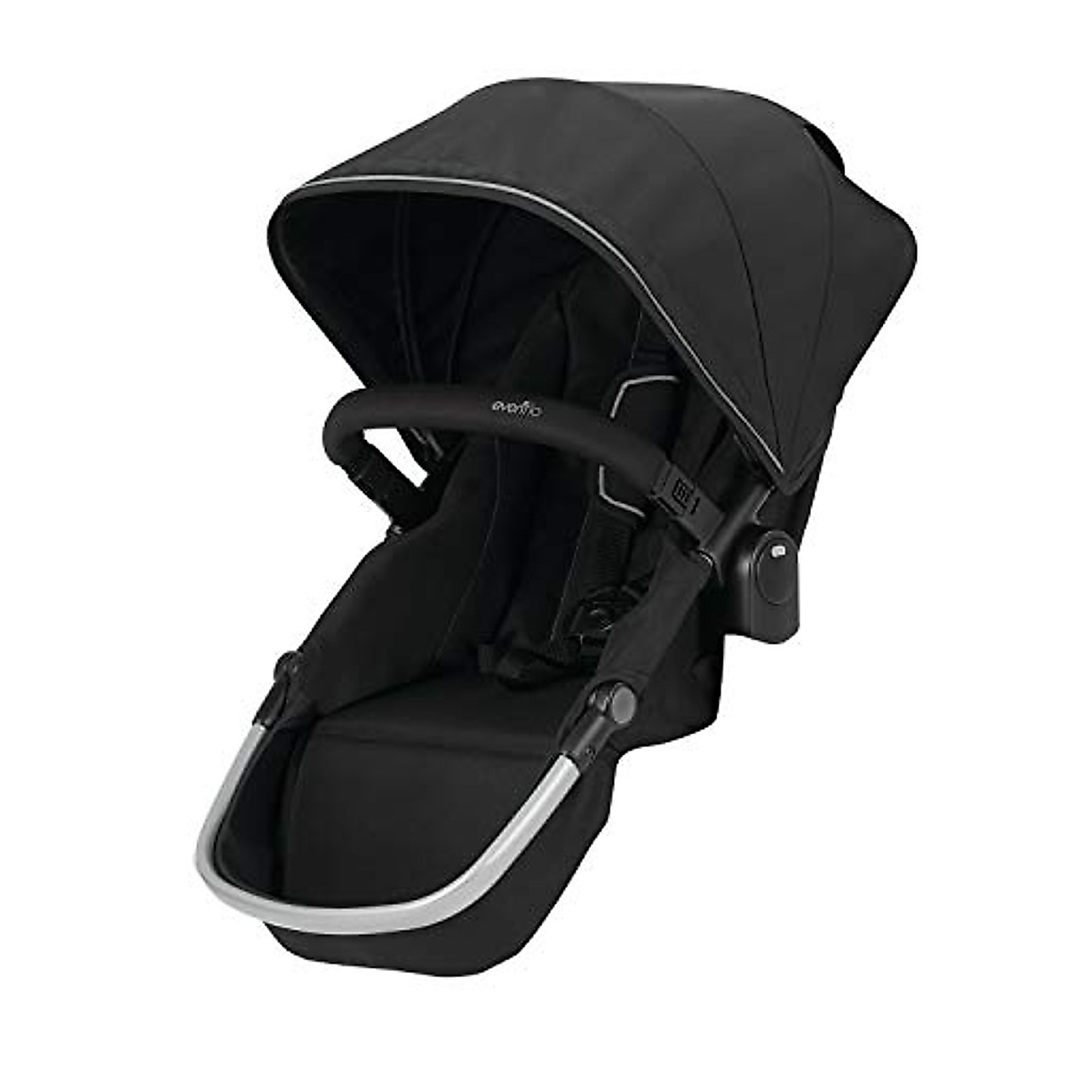 Evenflo Pivot Xpand Modular Stroller Second Seat, Compatible with Evenflo Pivot Xpand Modular Travel System and Modular Stroller, Holds Up to 55-lbs, Multiple Configurations, Stallion Black