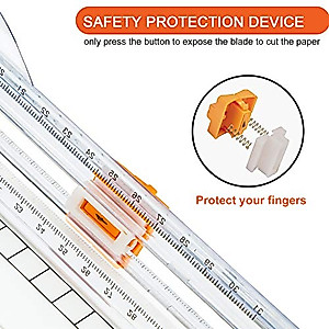 Weenkler Replacement Blades for Firbon, Weenkler, Evteck, Flisin Paper Cutter, Paper Cutter Trimmer Blade with Security Safeguard Design for A4, Carstock, Photo and Wrapping (4 Packs)