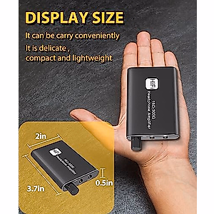 BEBSR Portable Headphone Amplifier - HiFi Earphone Amp with Two-Stage Gain Switch, Aluminum Matte Surface, 16-150 Ohm Compatibility