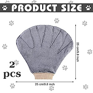 2 Pcs Sugar Glider Bonding Mitt, Calming Sleeping Glove, Bite Proof Animal Handling Gloves, Hedgehog Accessories Calming Glove for Train Your Sugar Glider Small Animals Hamster Rats Pet (Gray)
