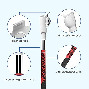 ZyberGears VR Golf Club for Oculus Quest 2 Accessories, Golf Club Handle Attachment Compatible with Meta Quest 2 Left and Right Controller