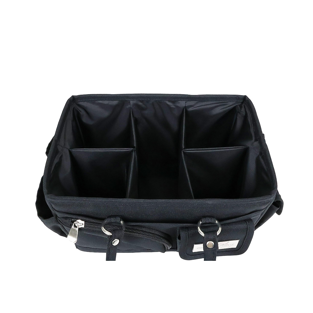 Everything Mary White Flower Deluxe Store and Tote - Storage Craft Bag Organizer for Crafts, Sewing, Paper, Art, Desk, Canvas, Supplies Storage Organization with Handles for Travel