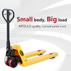 APOLLOLIFT Pallet Jack with Brake System, Heavy Duty Pallet Jack 5500lbs Capacity 48" Lx27 W Forks Standard Pallet Truck for Warehouse