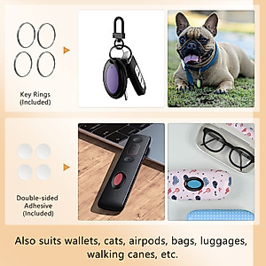 Lost Remote Finder, Remote Control Finder Locator with LED Light | 131ft RC Range Key Finder Locator Making Noise, Find My Keys Device with 4 Remote Retriever Tags | Key Tracker, Keychain Key Finder