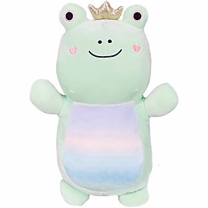 Squishmallows Official Kellytoy 10 Inch Hug Mees Squad Collectible Pillow Animal Pets (Fenra Frog),Various