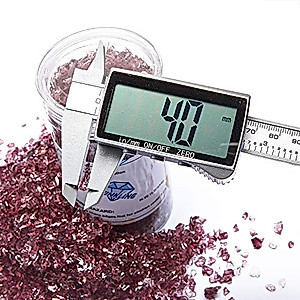 TWINKLING High Luster Fire Glass Gravel Stone Glitter,Broken Glass,Fire Gems Chips,Crushed Glass for Fire Pit Crafts Resin Art Aquarium Garden Decoration,3-6mm,1-Pound Jar (Grape)