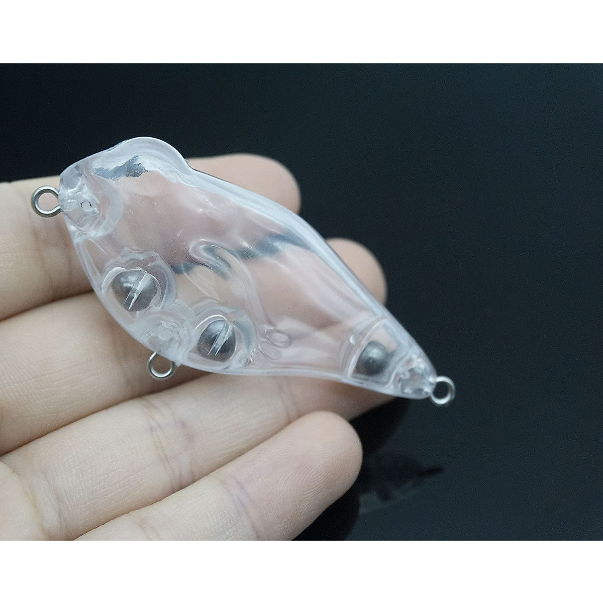 10PCS Unpainted Lure Blanks 7.78g 6.4cm Crankbait Baits Simulation Blank Body Clear Hard Baits Trout Salmon Minnow Lure Popper Lures Topwater Freshwater 8278